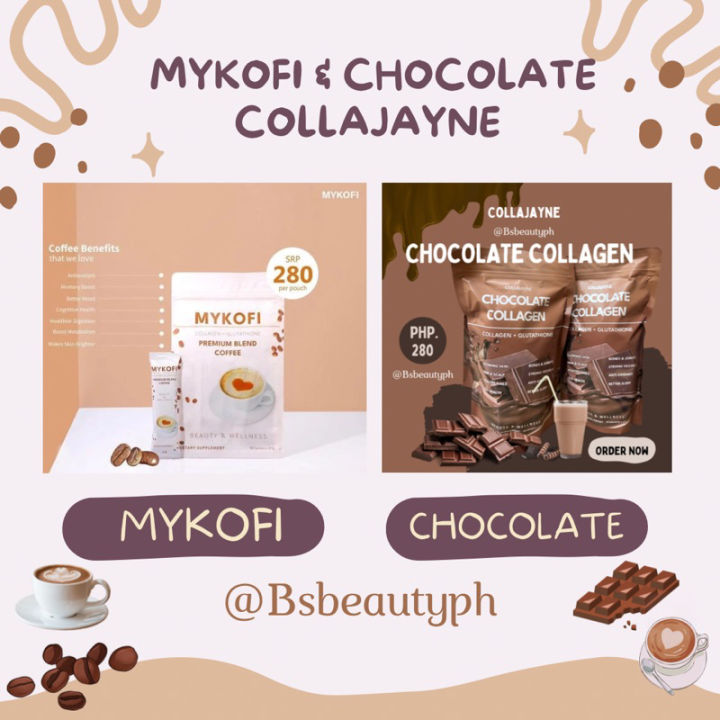 New MYKOFI | CHOCOLATE COLLAGEN (Glutathione + Collagen) By Jaynes ...