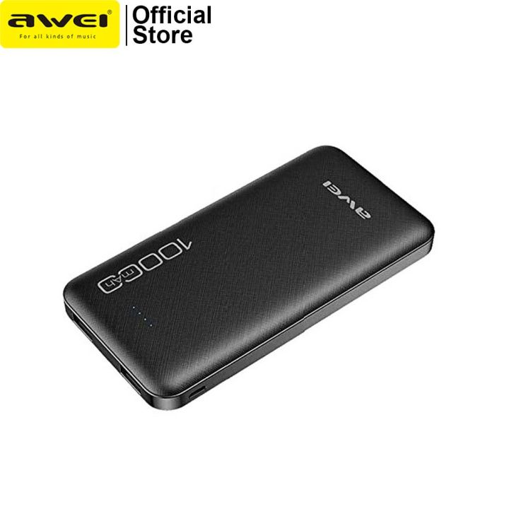 Awei P28K 10000mAh Powerbank 2.1A Fast Charge Dual-USB Output Quick ...