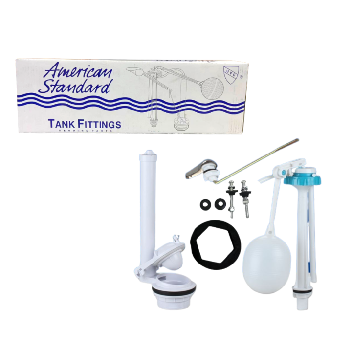 American Standard Toilet Tank Fittings (1 Set Genuine Parts) Lever Type ...