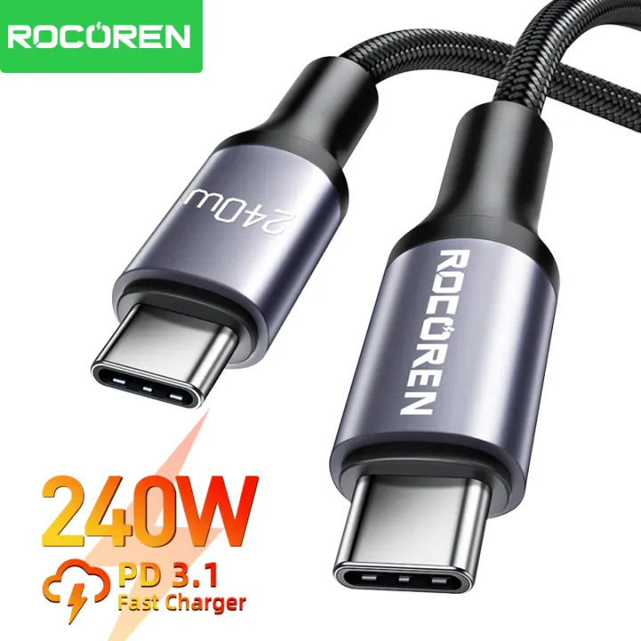 Rocoren 240W USB C To USB Type C Cable PD 3.1 Fast Charging Charger ...