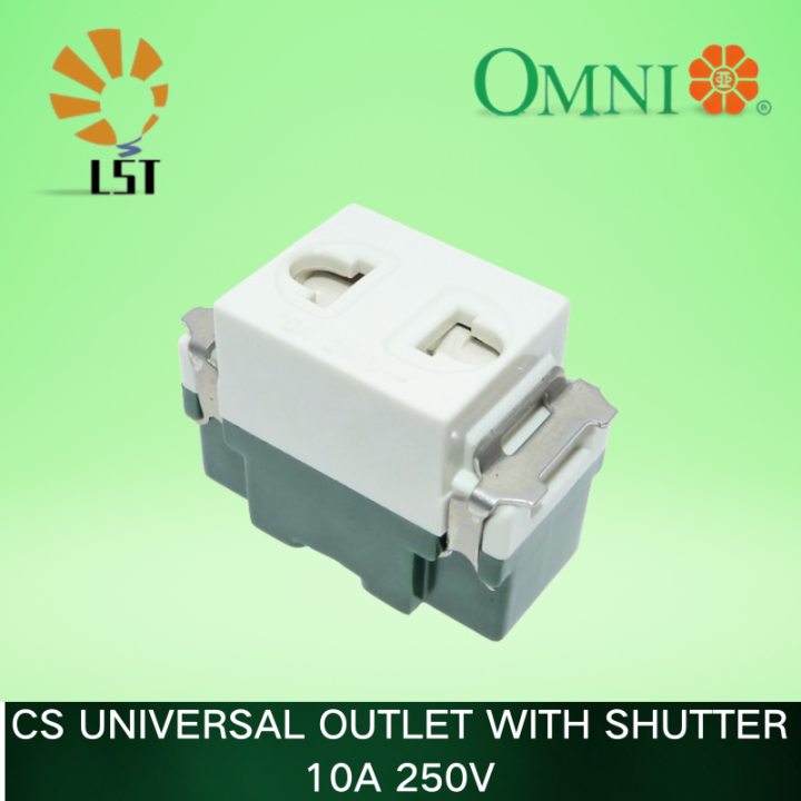 CS UNIVERSAL OUTLET WITH SHUTTER 10A 250V | Lazada PH