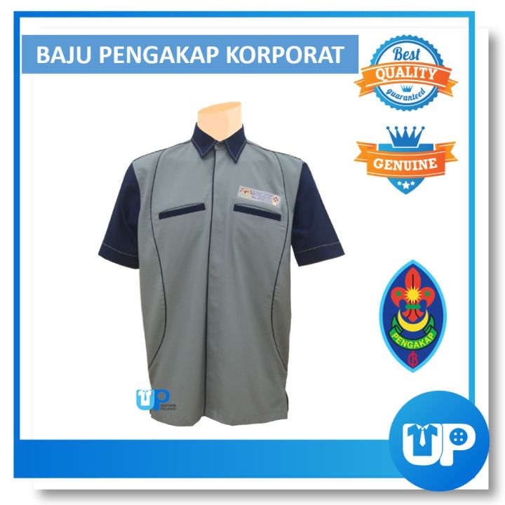 Baju Korporat Persekutuan Pengakap Dan Kpm Pemimpin Sekolah Lengan Pendek & Panjang Original ...
