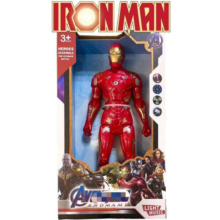 BIG Iron Man Marvel Superhero 29 cm with Light and Sound - Ironman ...