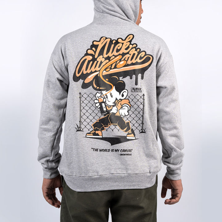 Nick Automatic "SPLATPUNK" Grey Hoodie | Lazada PH