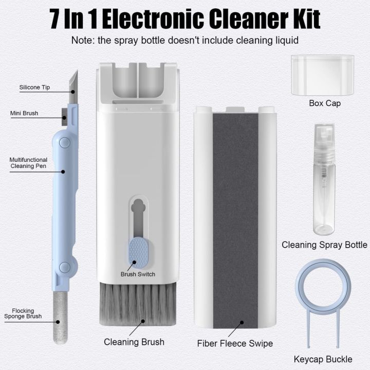 7-in-1 Computer Keyboard Cleaner Brush Kit Earphone Cleaning Pen ...