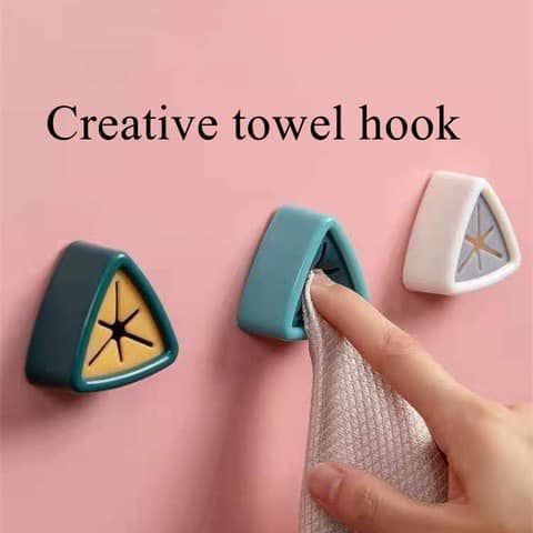 Towel Rag Hanger Kitchen Towel Hook Wall-mounted Towel Holder Towel ...