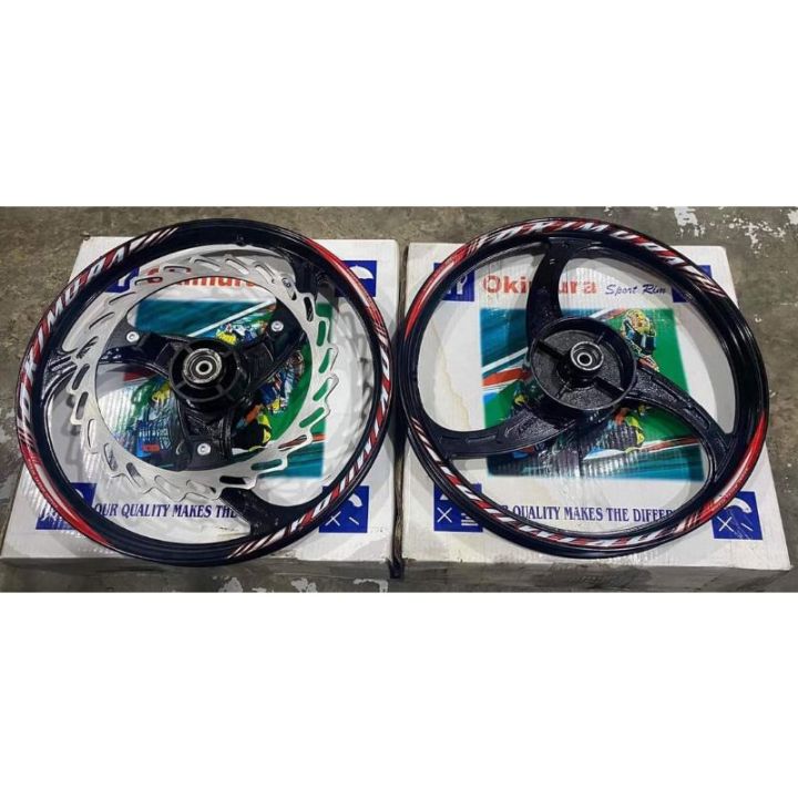 OKIMURA MAGS 3 SPOKE WITH DISCPLATE FOR RAIDER J 110 / SMASH 110 ...