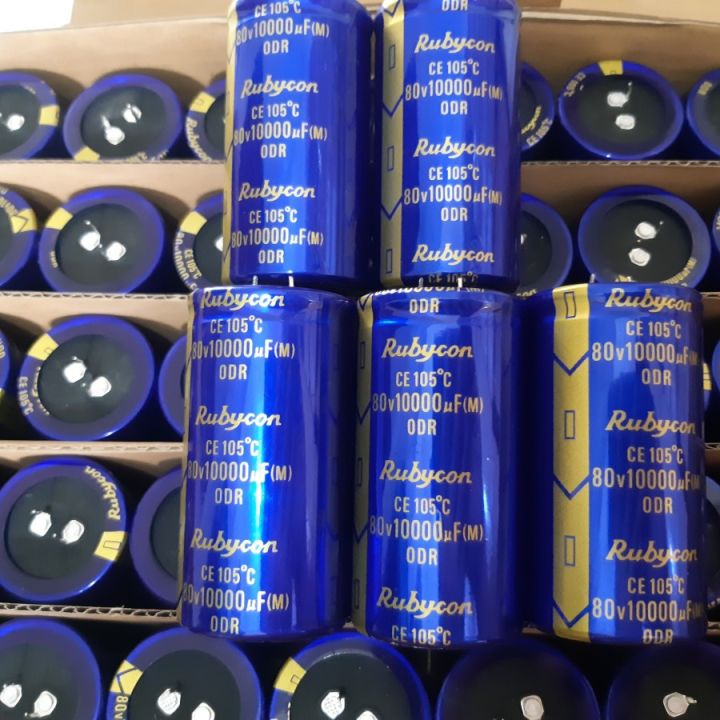RUBYCON ELCO ELKO 10000uf 80v Volt SUPER GOLD BIRU EMAS BLUE | Lazada ...