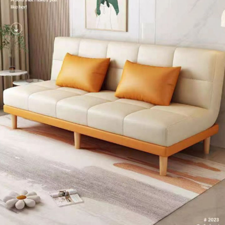 Sofa Bed Technology Cloth Lazy Sofa Small Unit Foldable Dual-Use Sofa ...