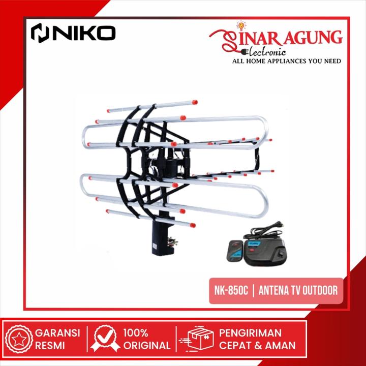 NIKO NK-850C ANTENA TV DIGITAL DVBT2 UHF VHF WITH REMOTE + BOOSTER | Lazada Indonesia