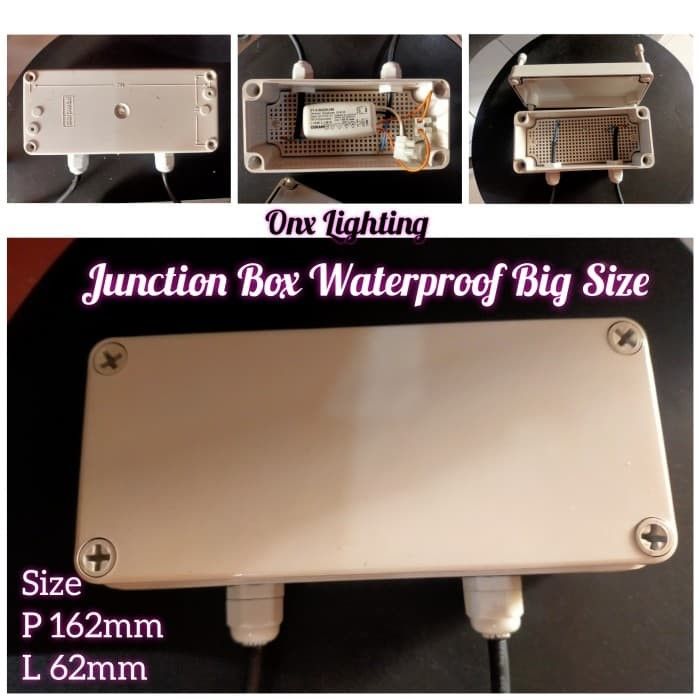 Junction Box Waterproof Connector Sambungan Kabel 2 ways Big Size HQ A3 ...