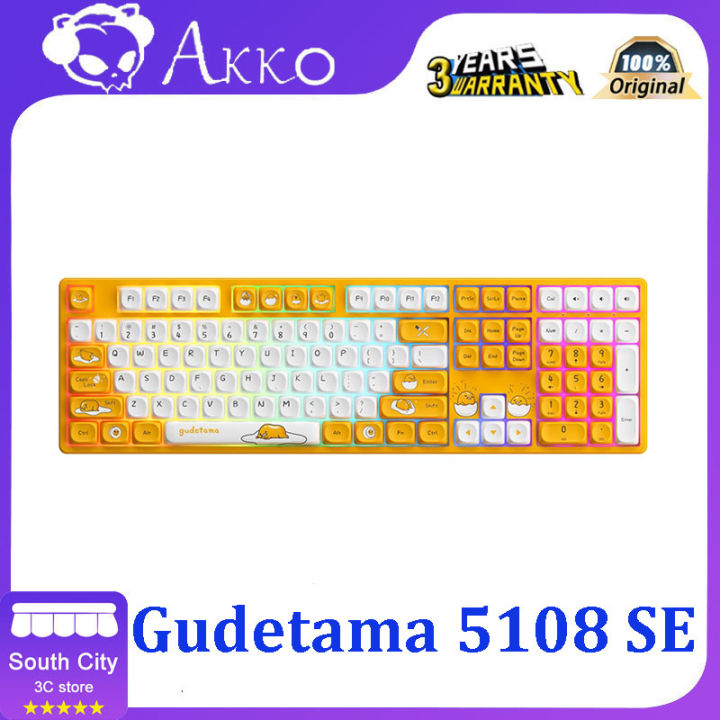 Akko Gudetama 5108 SE Hot-swappable Wired Mechanical Keyboard with RGB ...