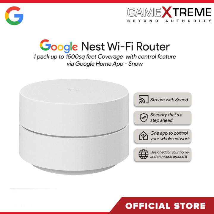 Google Wi-Fi Router (AC1200) 1 Pack Up to 1500sq Feet Coverage with ...