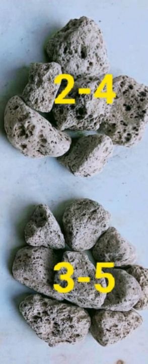 Batu apung pumice stone media filter kolam aquarium berat 5Kg | Lazada ...