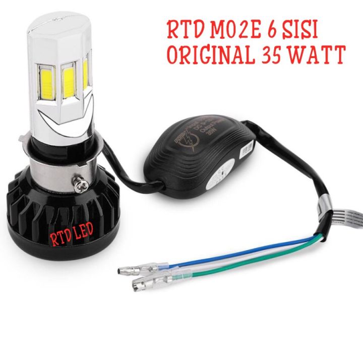 Lampu Led Motor Lampu Utama Motor Headlamp M02E 6 Sisi RTD Original AC ...