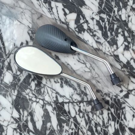 HONDA RS 125 (2304)Motorcycle Side Mirror Black-Carbon(long Stem ...