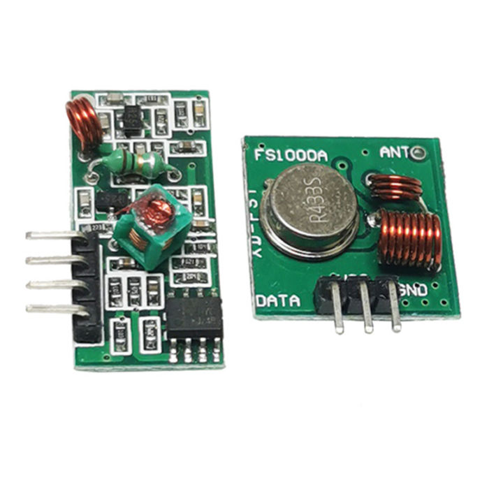 433Mhz RF Wireless Transmitter Module and Receiver Kit 5V DC 433MHZ Wireless For Arduino ...