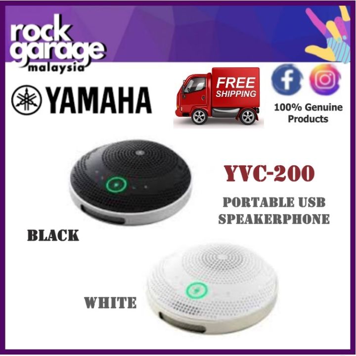 Yamaha YVC-200 Portable USB Speakerphone - Black / White ( YVC200 / YVC 200 ) | Lazada