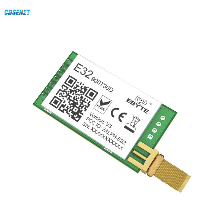 【Wireless】 Long Range LoRa 915MHz RF Module CDEBYTE E32-900T30D 1W 915 ...