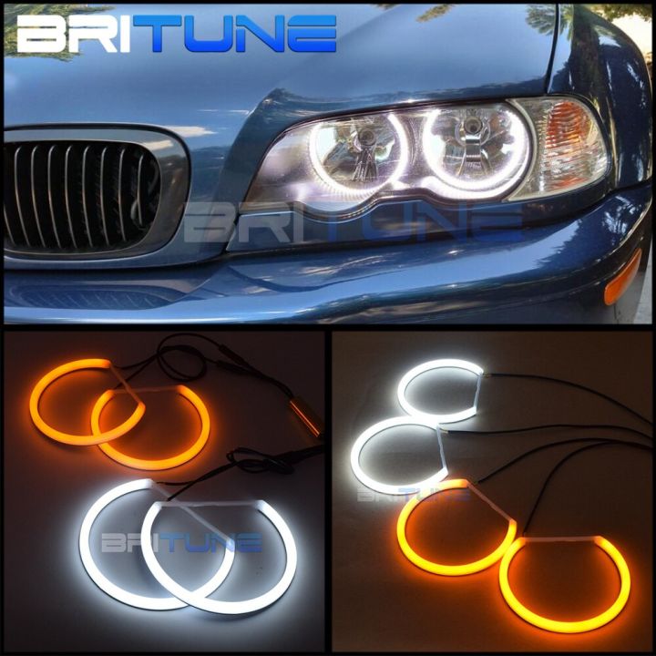 LED Angel Eyes Retrofit For BMW E46 Coupe/Sedan/Wagon Non-Projector ...