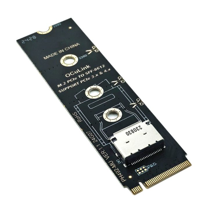 M.2 NVMe PCIe to Oculink Female Dock SFF-8612 Adapter M.2 Mkey Nvme to ...