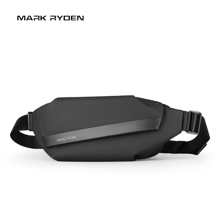 Mark Ryden Crossbody Bag Men Zipper Sling Belt Bag Black Chest Bag ...
