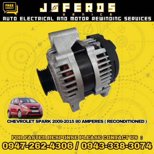 ALTERNATOR (CHEVROLET SPARK) 2009-2015 MODEL 14 VOLTS 80 AMPERES ...