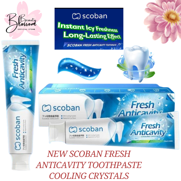 New Scoban Fresh Anticavity Toothpaste Cooling Cyrstals 150g | Lazada PH