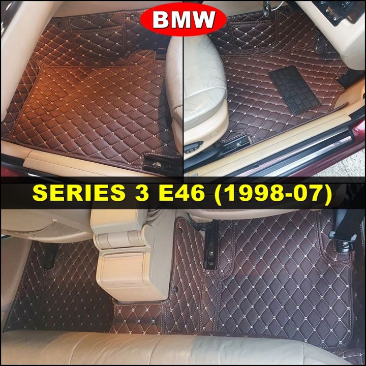 พรมปูพื้นรถยนต์ 6D BMW SERIES3 318i E46 ปี1998-07 พรม6D บีเอ็ม ...