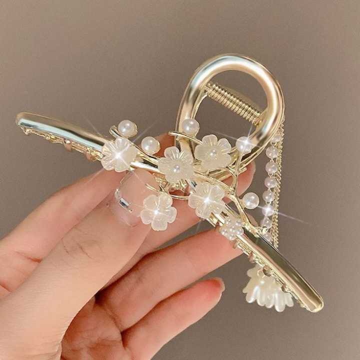 Hair Clip Jedai Rambut Juntai Vintage Model Bunga Gold - JP36 | Lazada ...