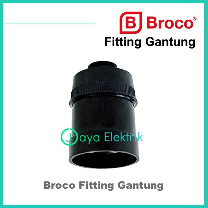 BROCO FITTING GANTUNG HITAM MURAH 216L RUMAH LAMPU DRAT E27 ORIGINAL ...