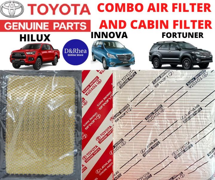Combo Air Filter and Cabin Filter for Toyota New Innova (2016 to 2023 ...