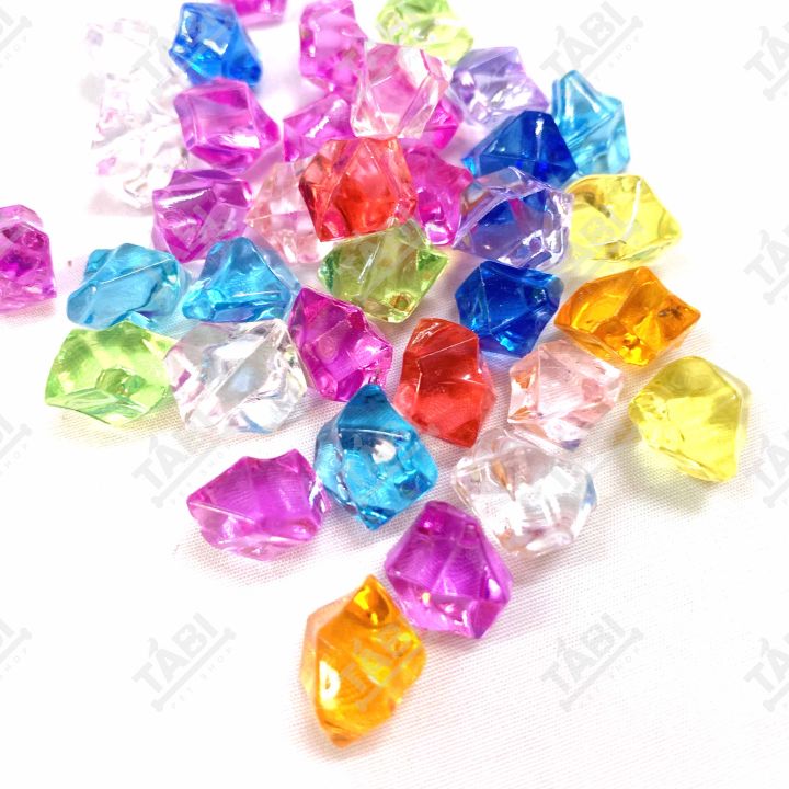 50G Đá Pha Lê Nhựa NHỎ Đủ Màu Trang Trí Hồ Cá Chậu Cây Cảnh - Đá Nhựa ...