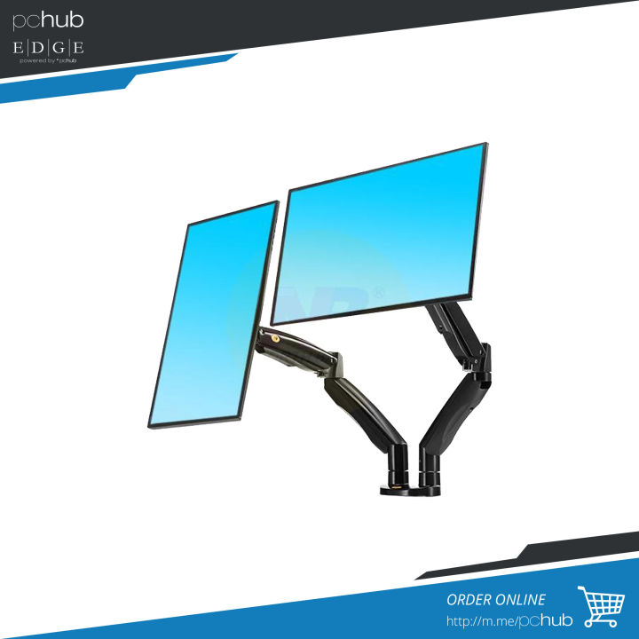 PChub | North Bayou F195A, Dual Screen Desktop Arm Mount, 12kgs ...