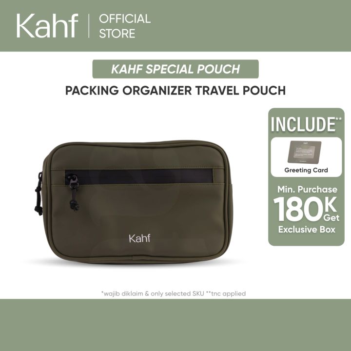 Kahf Special Pouch 2025 - Packing Organizer Travel Pouch | Lazada Indonesia