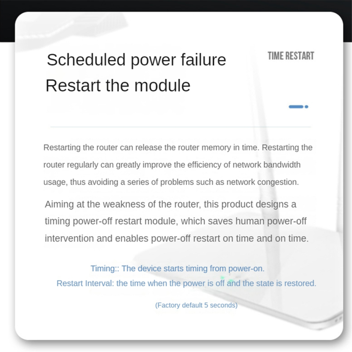 24 Hour Auto Reboot Router Routing Timer Reset Tool DC Power Timing Fiber Modem Router DC Power ...