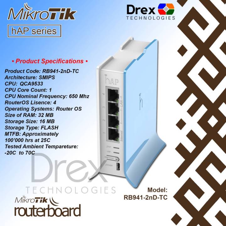 Mikrotik Haplite RB941-2nd-TC Mikrotik Routerboard | Lazada PH