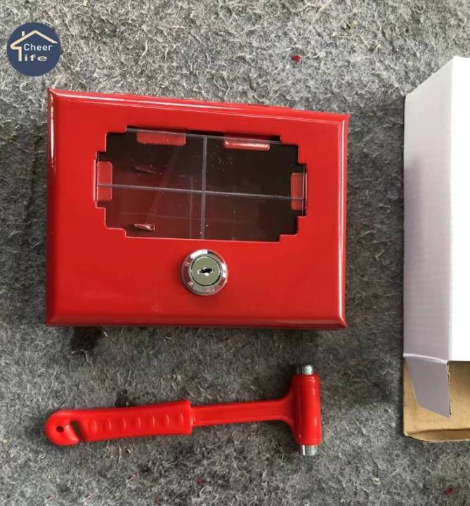 Fire key box emergency escape key box wall-mounted emergency key box ...