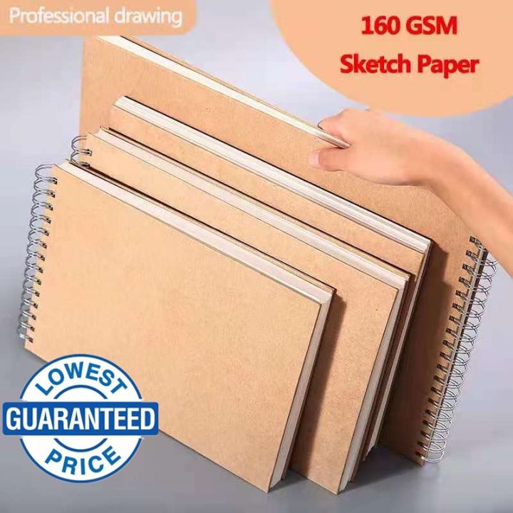 【HOT】Professional sketchbook Thick paper Spiral notebook Art school ...