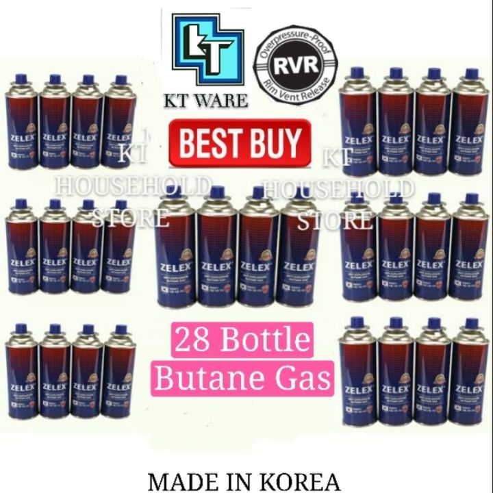 KT WARE 28 Bottle Liquefied Butane Gas Cartridge Portable Gas Stove ...
