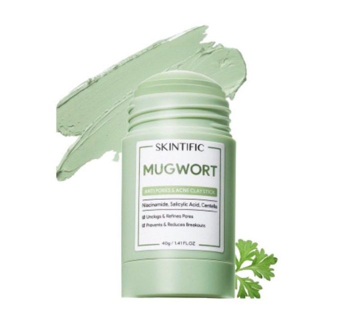 SKINTIFIC Mugwort Acne Clay Stick 40g | Lazada Indonesia