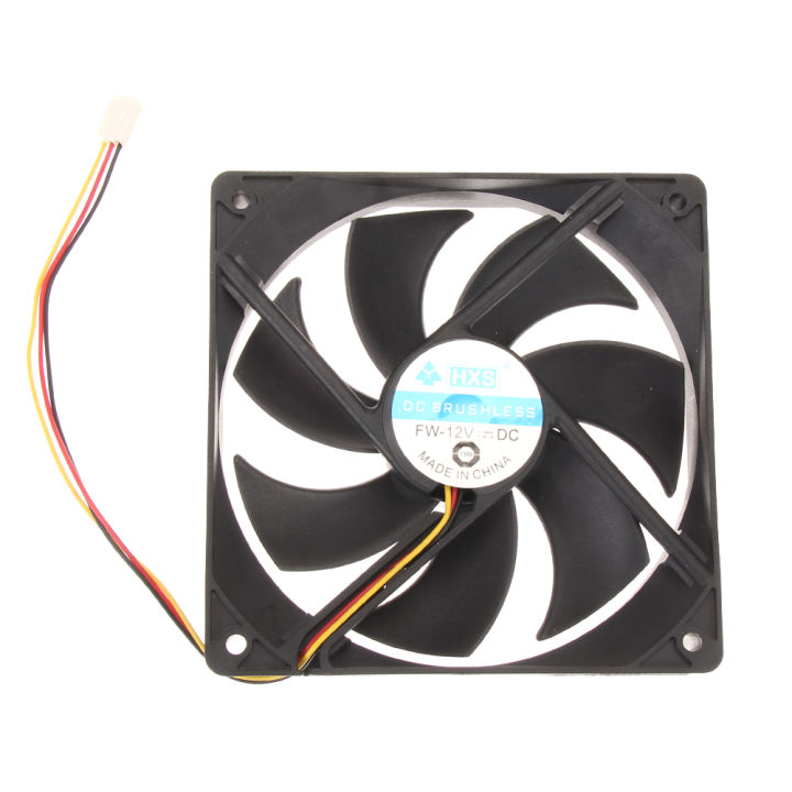 120mm 120x25mm 12V 3Pin DC Brushless PC Computer Case Cooling Fan ...