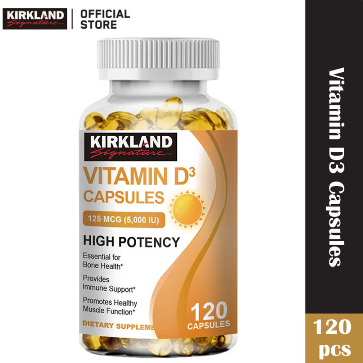 Vitamin D3 5000IU Healthy Muscle Function Helps Support Strong Bones ...