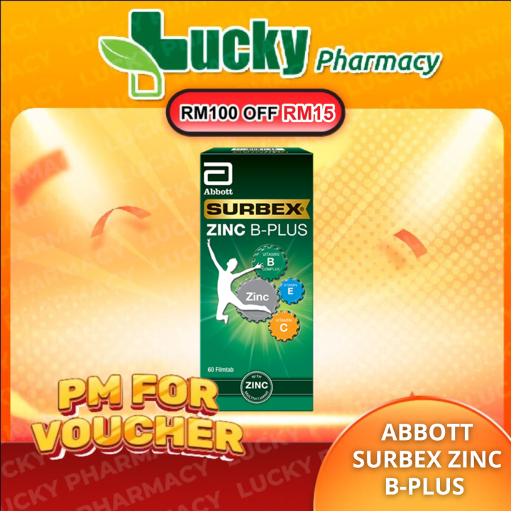 ABBOTT SURBEX ZINC B PLUS 60S/ 10S | Lazada