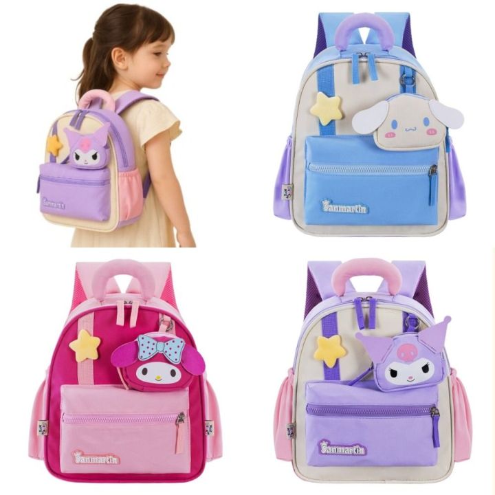 VMCTRD Cartoon Student Bag Sanrio Large Capacity Cinnamoroll Backpack ...
