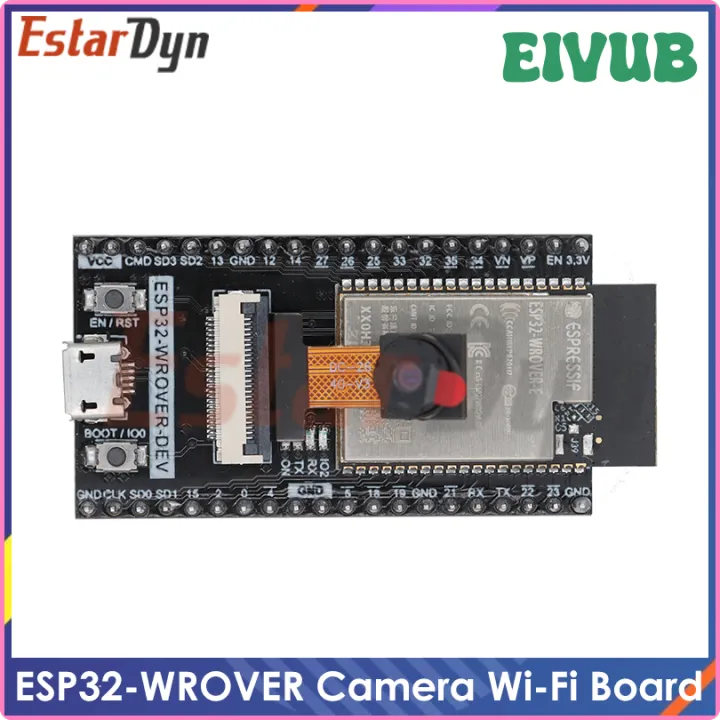 EIVUB Newest ESP32 CAM Camera Module ESP32-WROVER Board with Camera Wi-Fi Bluetooth Module for ...