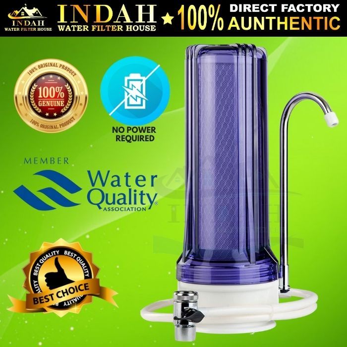 10" Single Stage Water Filtration System Countertop Single Housing ...