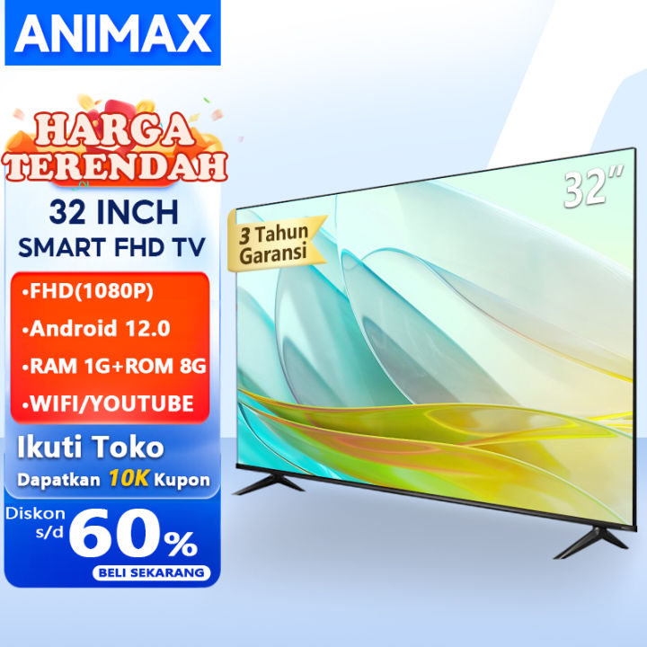 Animax TV Smart Android 32 Inch 43 Inch Smart TV 32/43/50/55/65 Inch TV ...