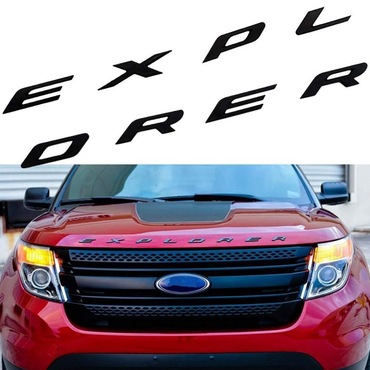 3D Letters ABS Front Hood Emblem Explorer Sport Hood Letters Stickers ...