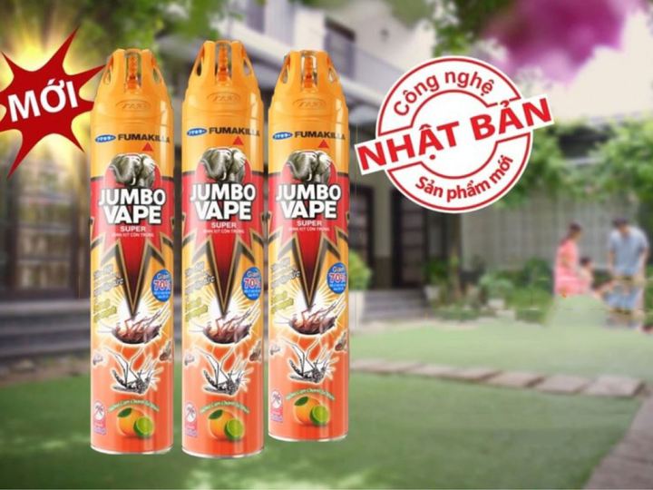 Chai Xịt Muỗi, Côn Trùng, Thuốc xịt muỗi JUMBO 600ml hiệu quả nhanh ...